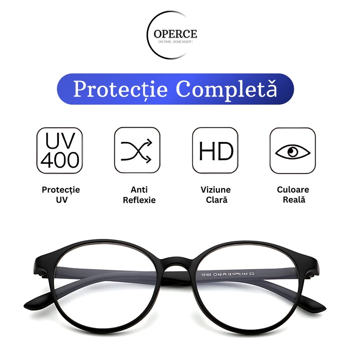 Ochelari Protectie Calculator, OPERCE™️, Filtru UV400, Anti Lumina ...
