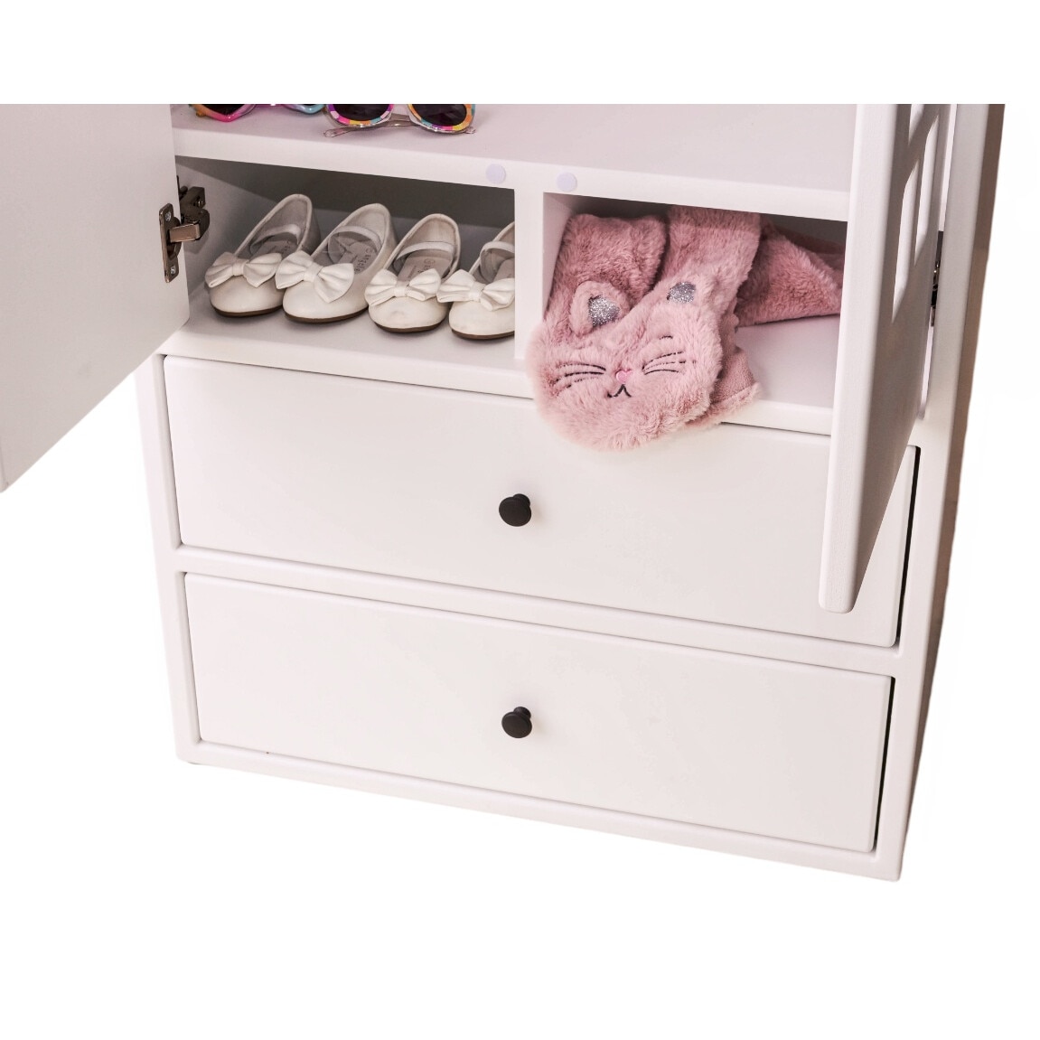 Set dulap de haine pentru copii PREMIUM (asamblat), tip Montessori din ...