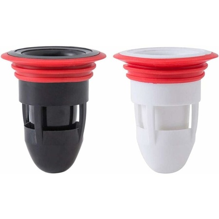 Set 2 scurgeri de podea, negru/alb, 6.5x5.5x5.5cm - eMAG.ro