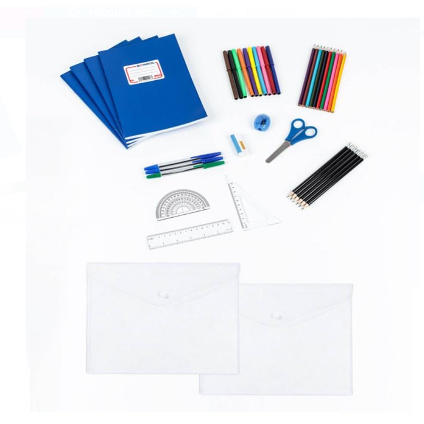 Set Rechizite Scolare Pachet Scolar 40 buc - eMAG.ro
