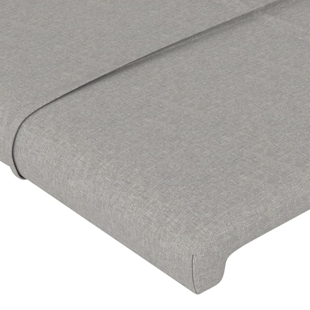 Tablii de pat vidaXL, 2 buc, gri deschis, 80x5x78/88 cm, textil, 8.9 kg ...