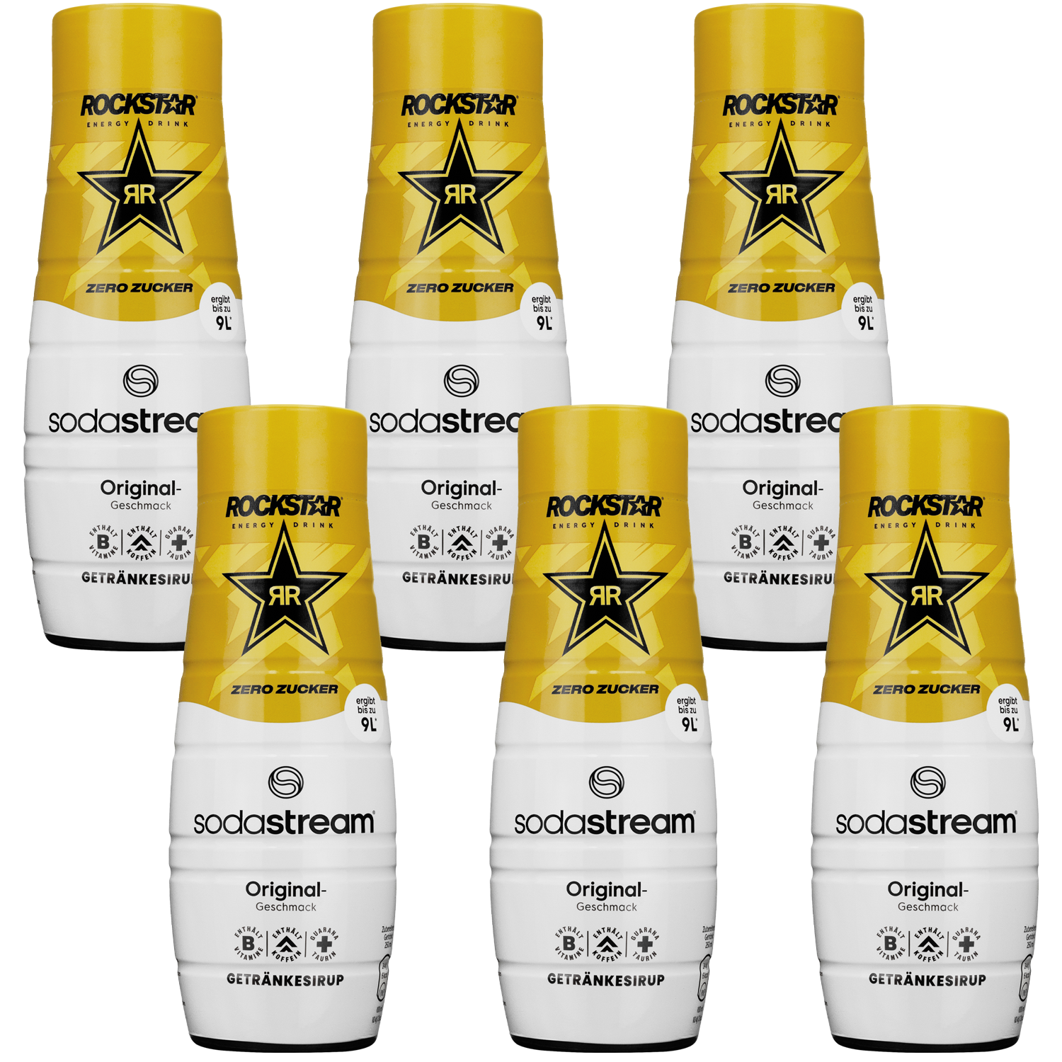 Szirup Sodastream Rockstar Original Zero, 440 ml, 6 db - eMAG.hu