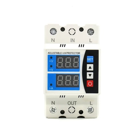 Releu monofazic de monitorizare cu protectie la supratensiune si subtensiune 2P 100A, digital ...