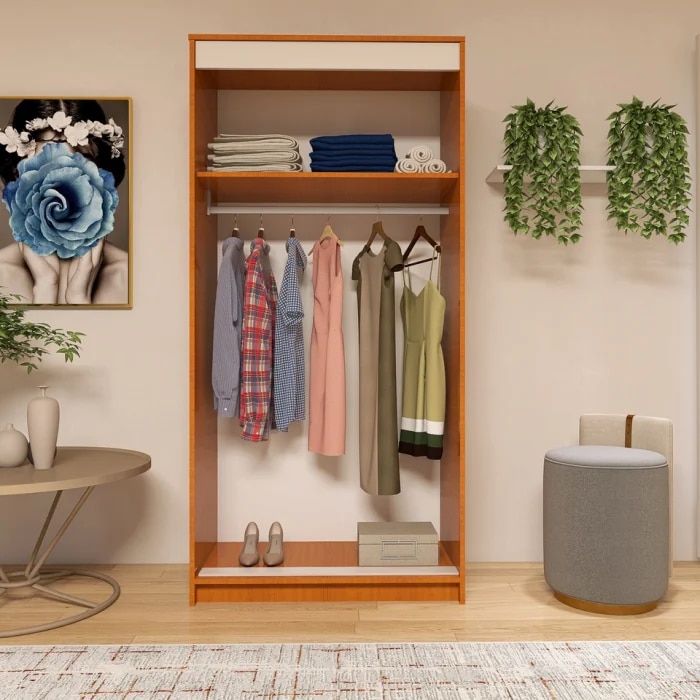 Dressing Barcelona, 200x100x50 cm, Culoare Cires din pal de 18 mm - eMAG.ro