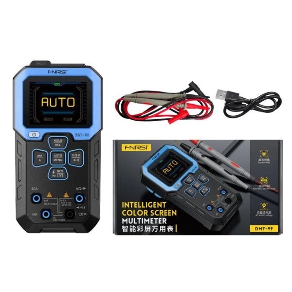 Multimetru digital FNIRSI DMT-99, afisaj color, tester de tensiune, mod ...
