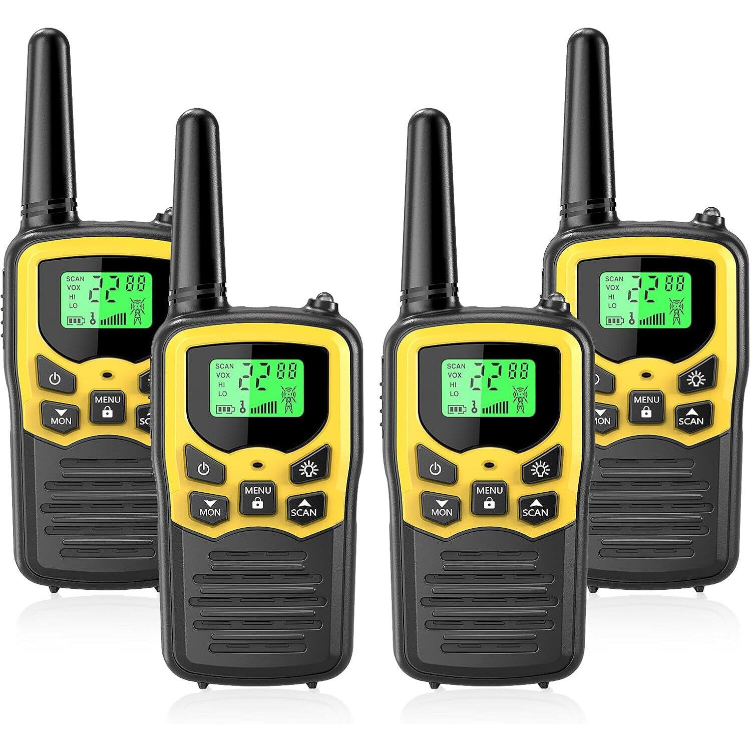Set 4x Statie Radio Portabila Emisie Receptie, Walkie Talkie, 8 ...