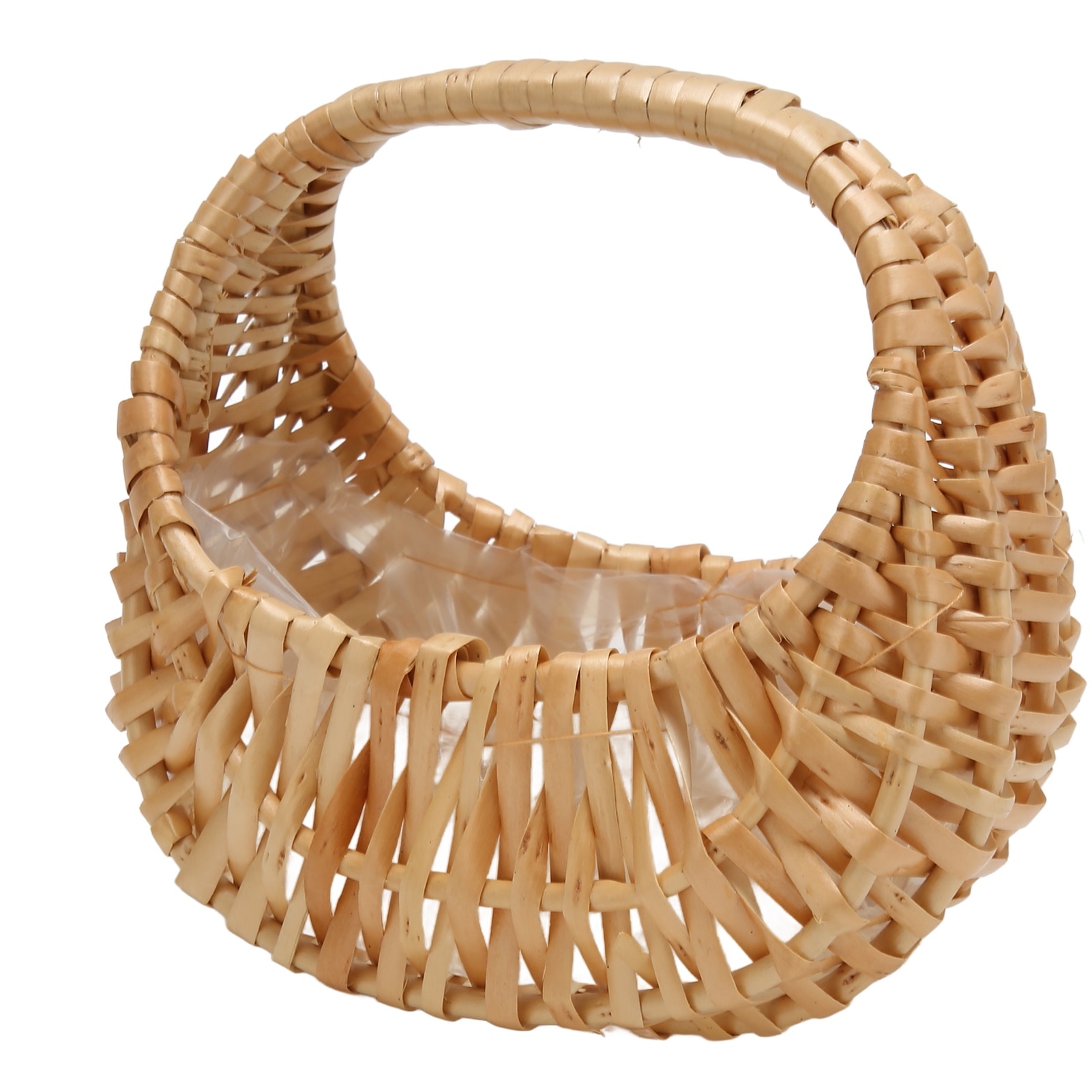 Cos de mana pentru flori Mmgoqqt, ratan impletit, crem - eMAG.ro