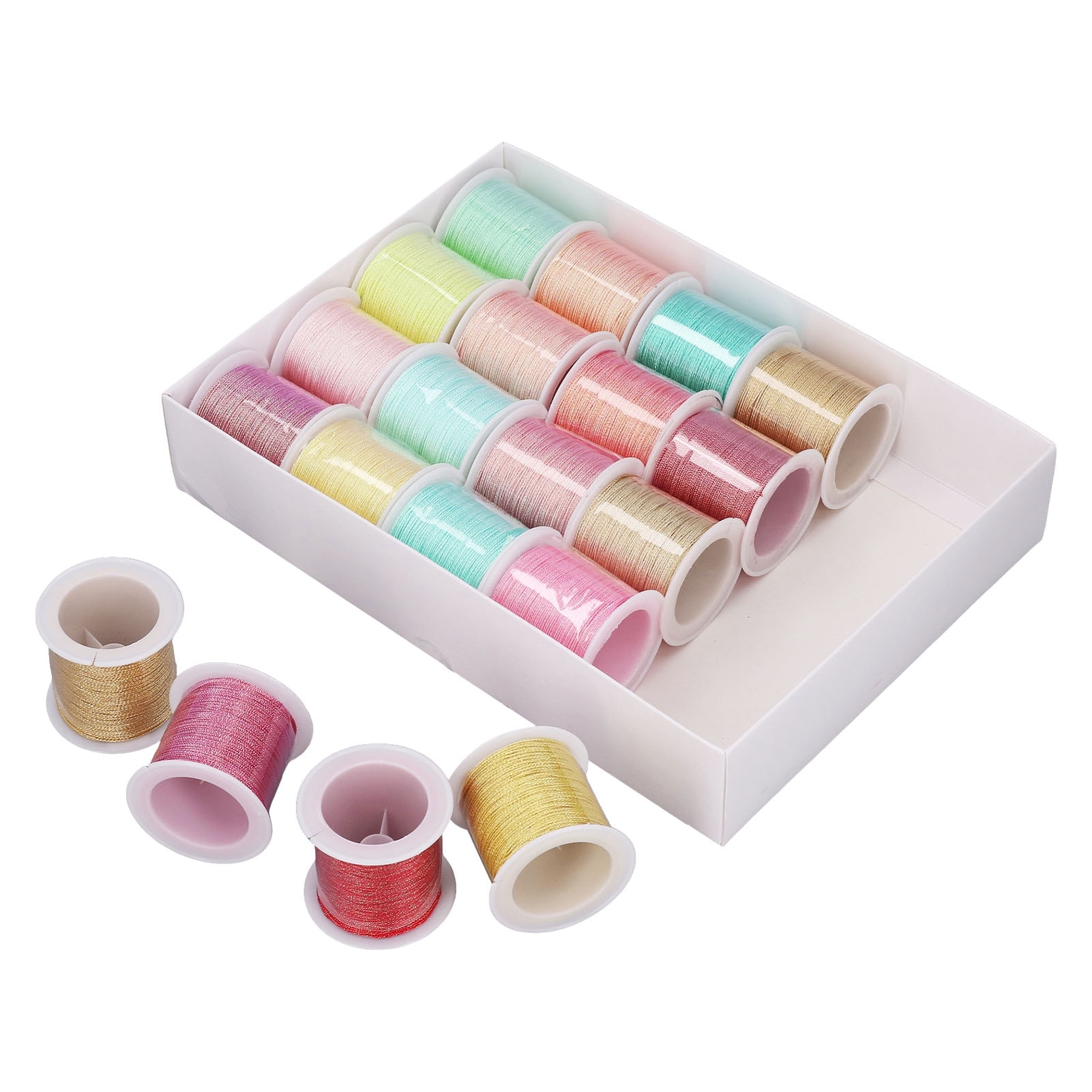 Set 20 Piese Fir Broderie Jormftte, Culori Stralucitoare, 9 Fire ...