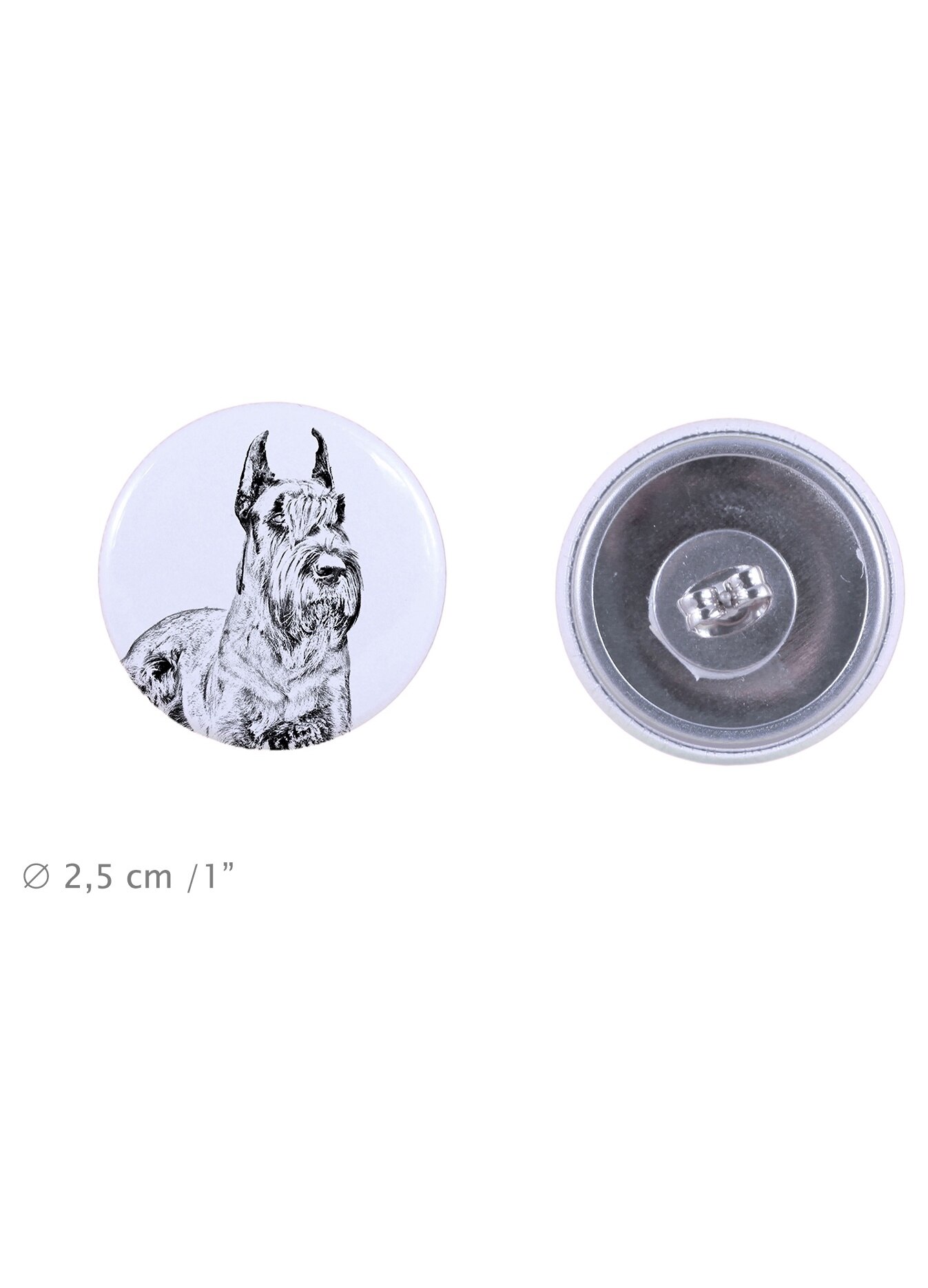 Set de brose pentru caini, Art-Dog, 2.5cm, metalic - eMAG.ro