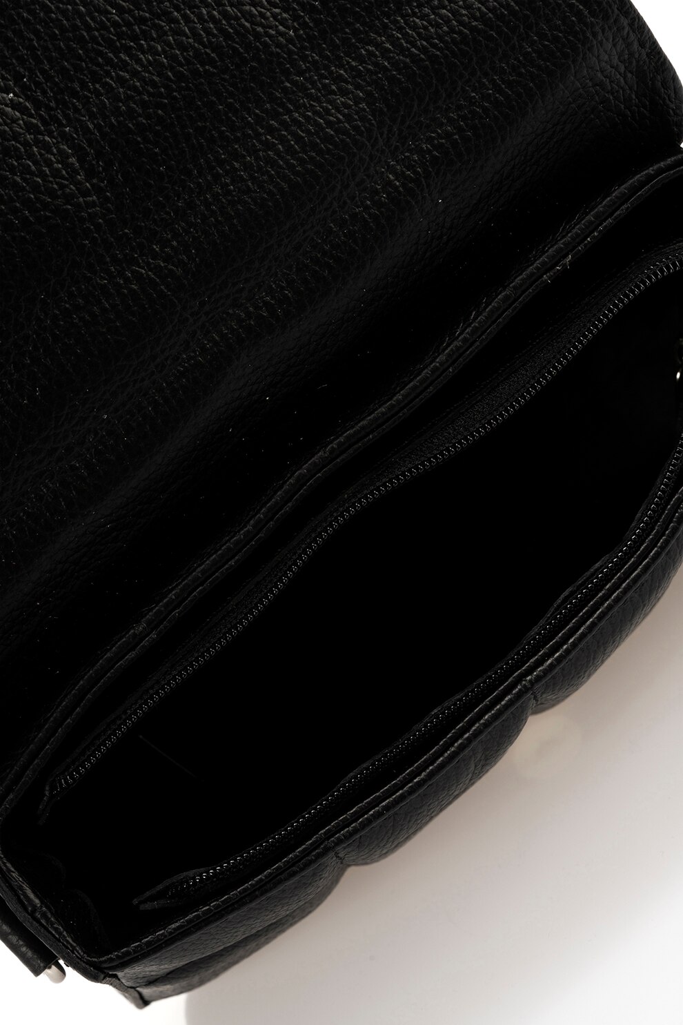 Massimo Castelli, Geanta crossbody de piele Grain, Negru - eMAG.ro