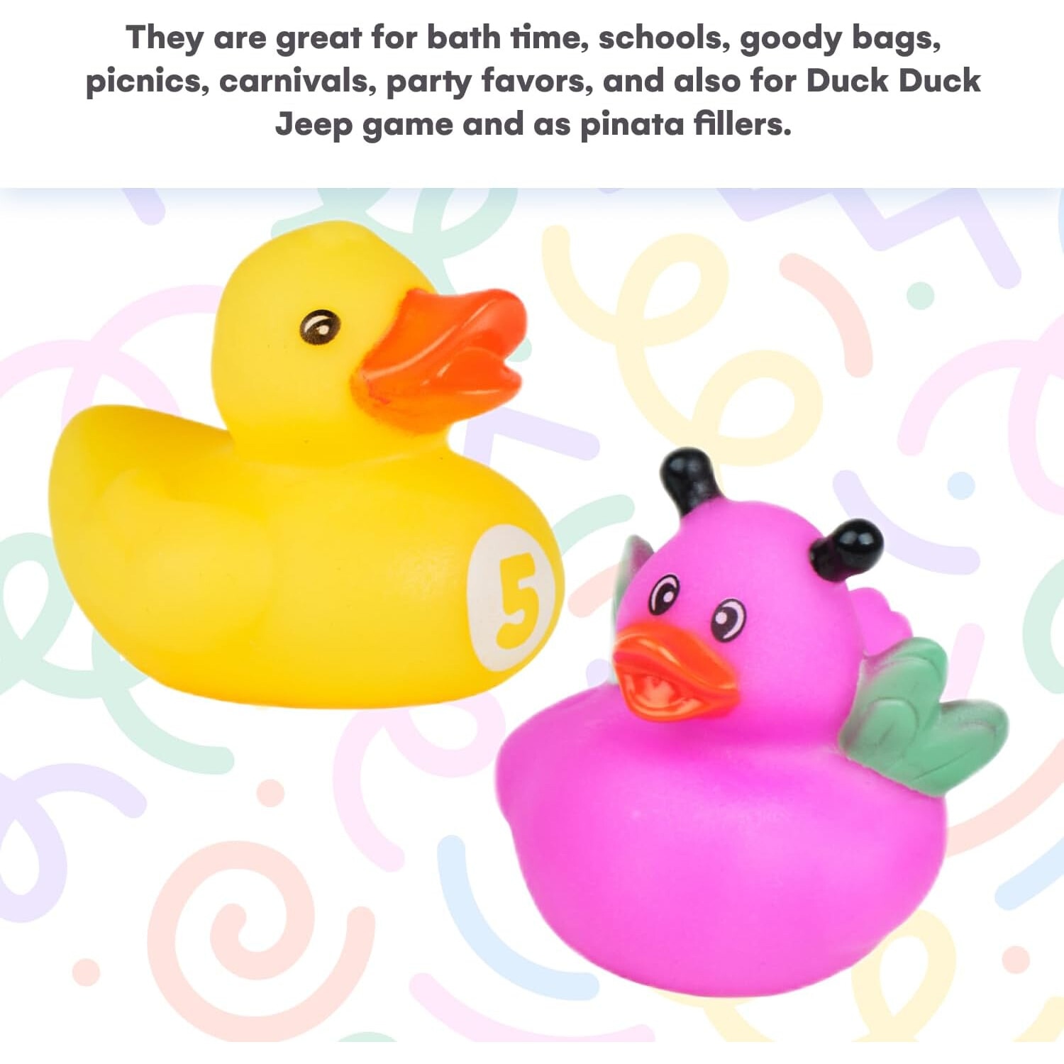 Set 50 ratuste de cauciuc pentru baie, Kicko, multicolor, 5 cm - eMAG.ro