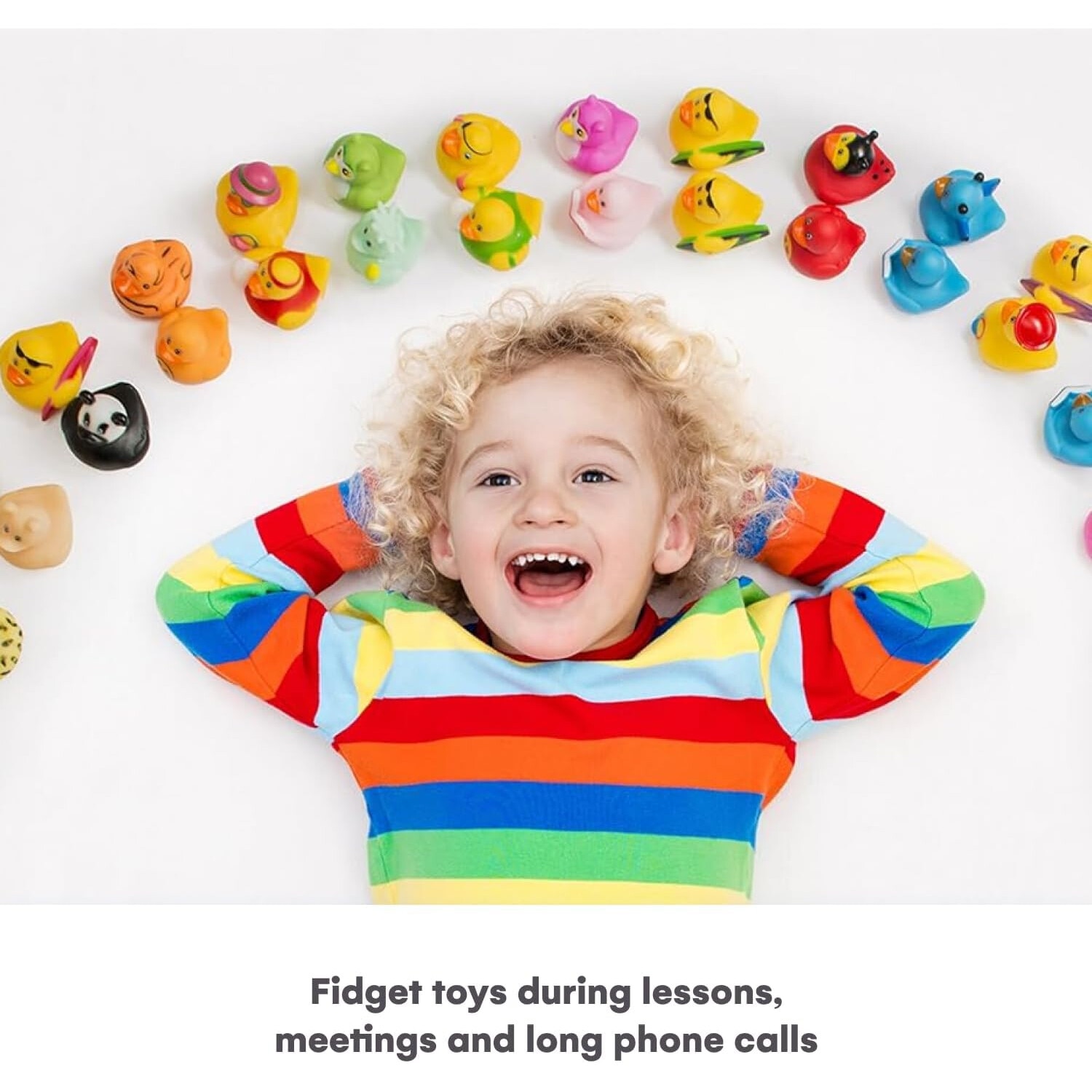 Set 50 ratuste de cauciuc pentru baie, Kicko, multicolor, 5 cm - eMAG.ro