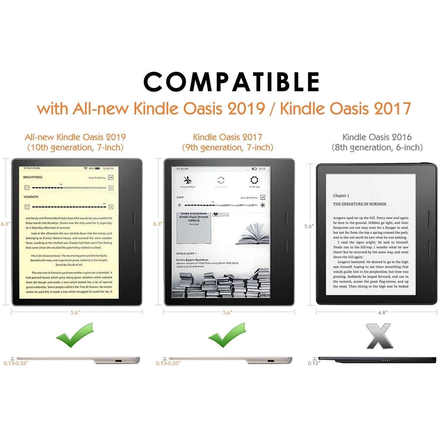 Husa Sigloo pentru Kindle Oasis, 7inch, model Paris - eMAG.ro