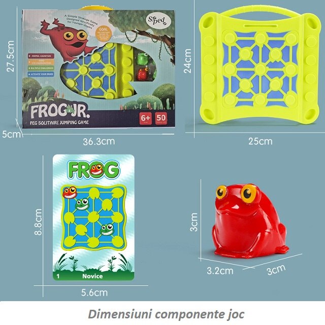 Joc de logica Frog Junior, Broscutele, joc de familie, copii 6 ani+ ...