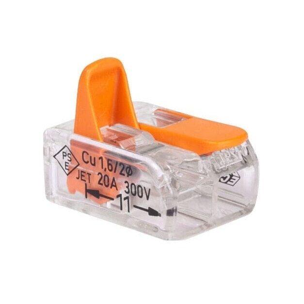 Set 10 Cleme WAGO 2 Poli 221-412 | Compatibile 0,2-4mm² 400V 32A ...