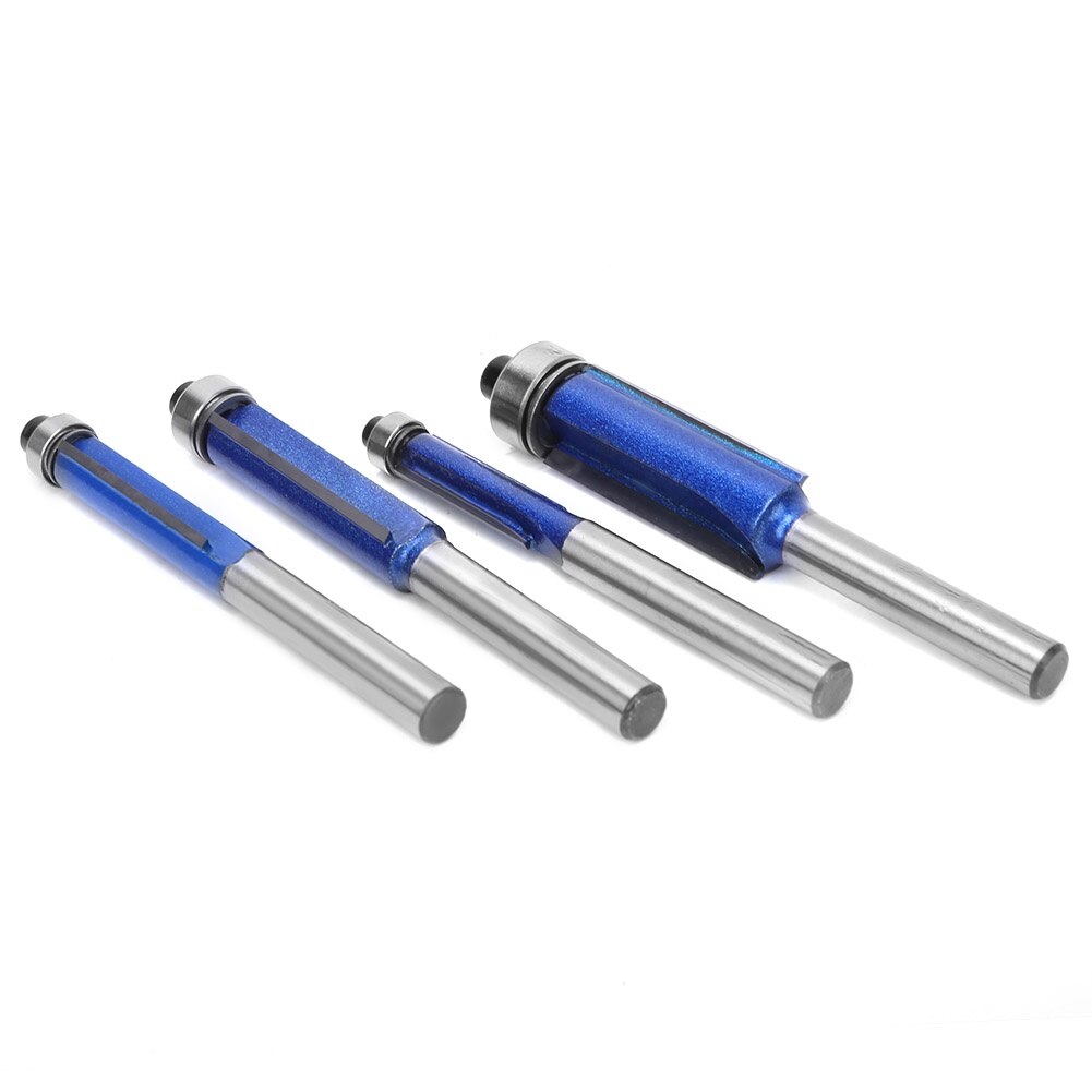 Set 4 freze pentru lemn Enforose, 1/4 inch, din aliaj YG8, otel carbon ...