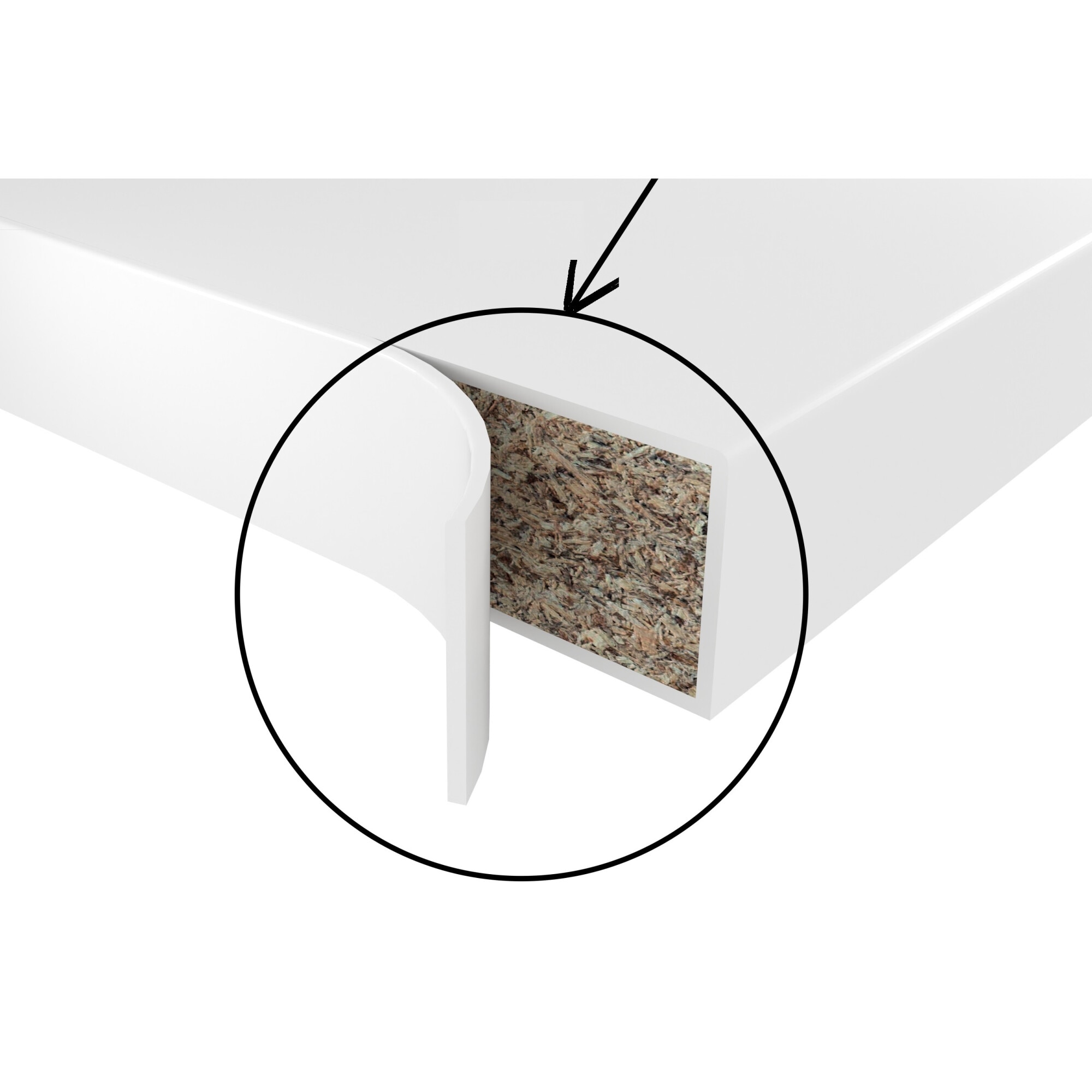 Set mobila bucatarie Bellini Italia 2, alb mat, 11 usi, blat inclus ...