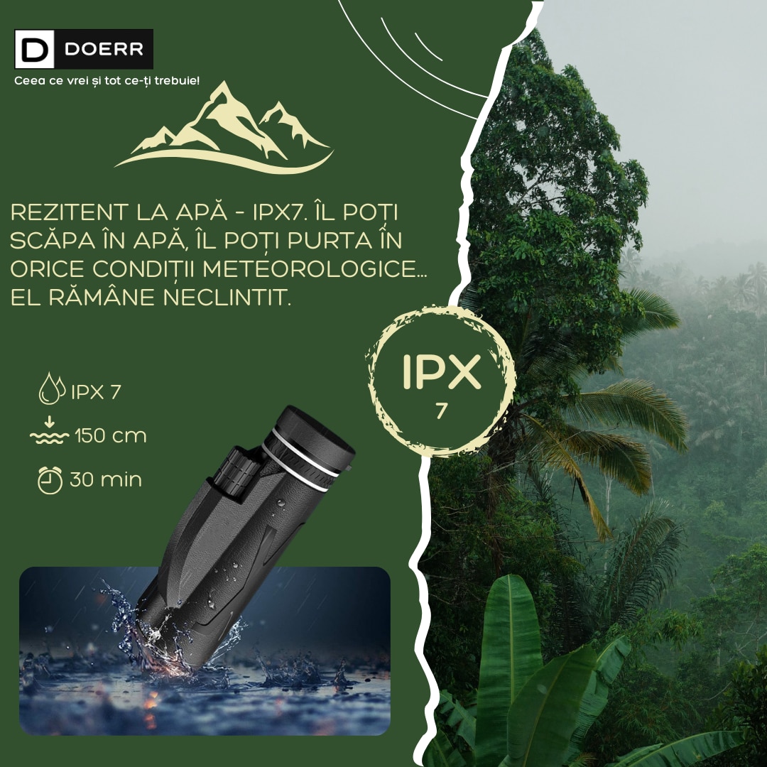 Monoclu profesional, Vision PLUS, Doerr, cu trepied, Rezistent la apa ...