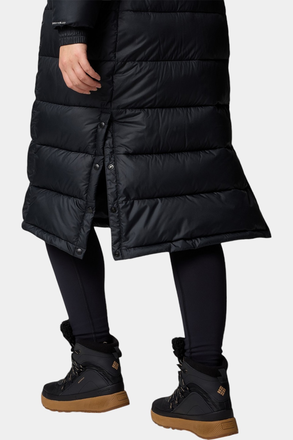 Columbia, Geaca lunga cu gluga si vatelina rezistenta la apa Pike Lake ...