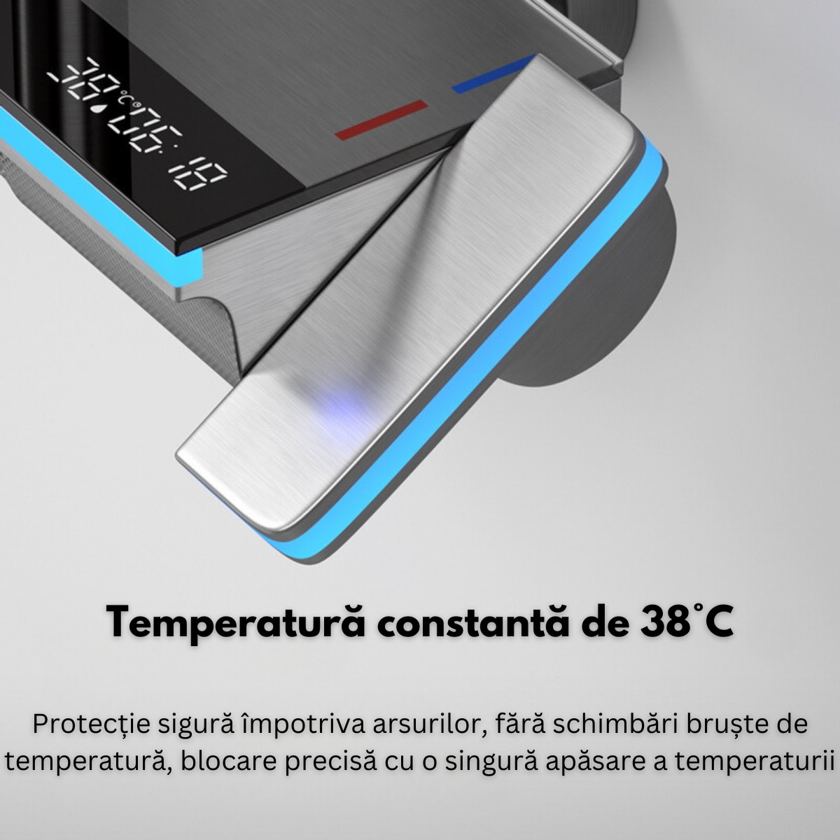 Set de dus cu Iluminare LED si afisaj Digital al Temperaturi, coloana ...