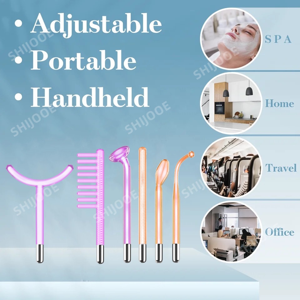 Aparat Electroderm pentru tratament cosmetic，SHIJOOE®，portabil, Tehnologie cu Argon de Inalta ...