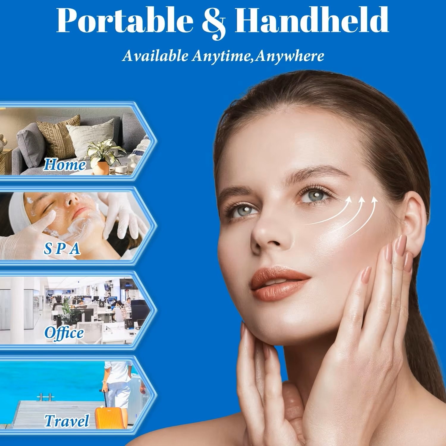 Electroderm Устройство за козметично лечение, SHIJOOE®, преносим,, високочестотна аргонова ...