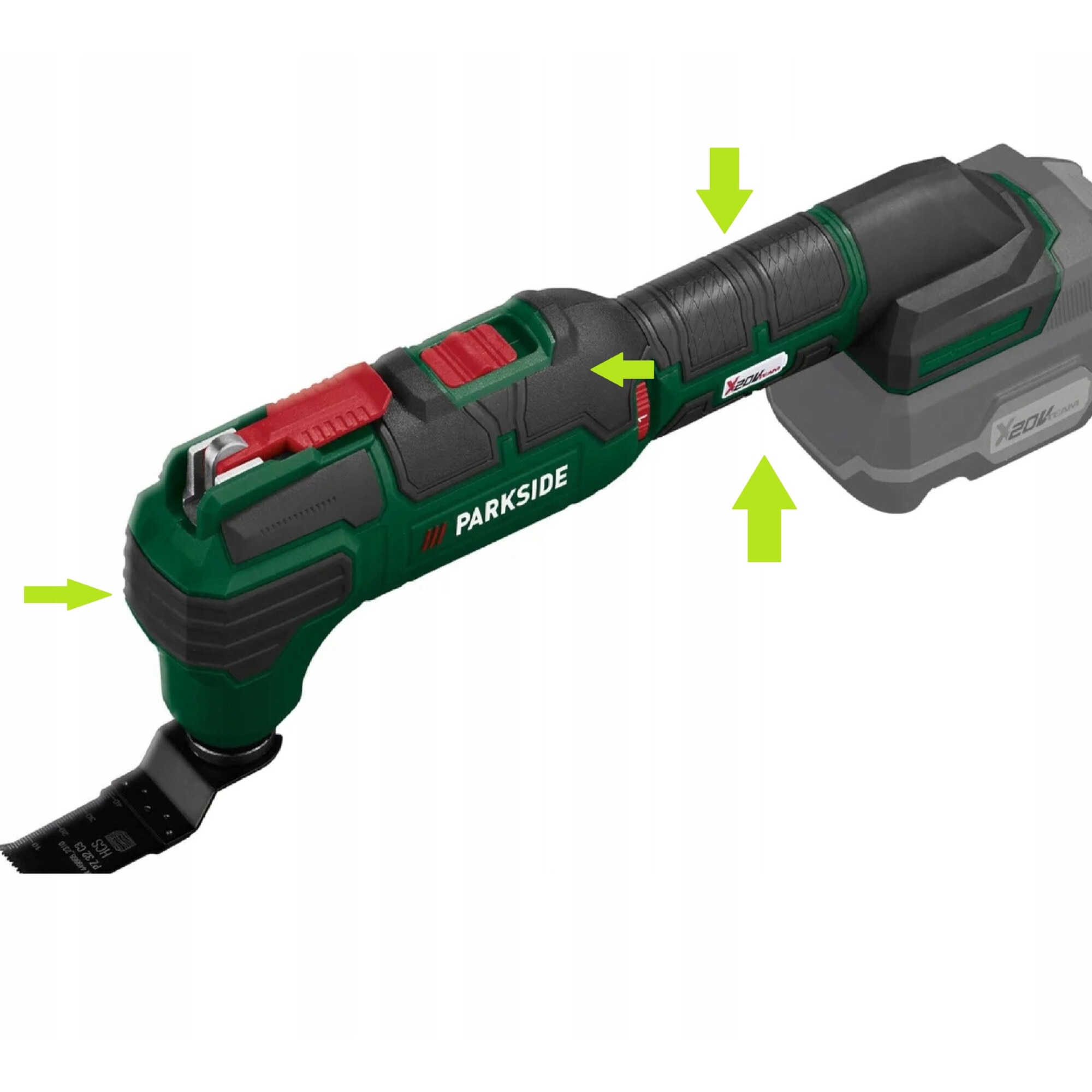 Unealta multifunctionala cu accesorii PARKSIDE® (fara baterie si ...