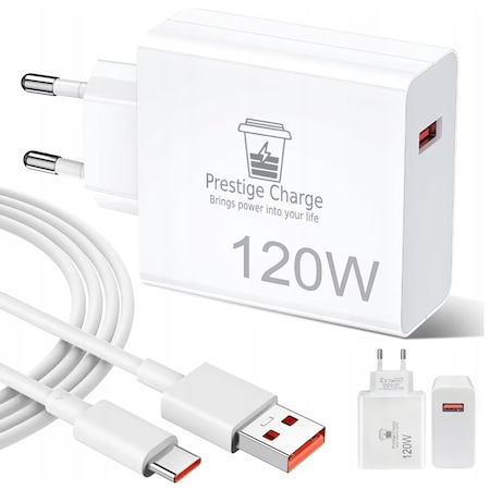 Incarcator TurboCharge 120W, PRESTIGE CHARGE®, pentru Xiaomi, RedMi ...