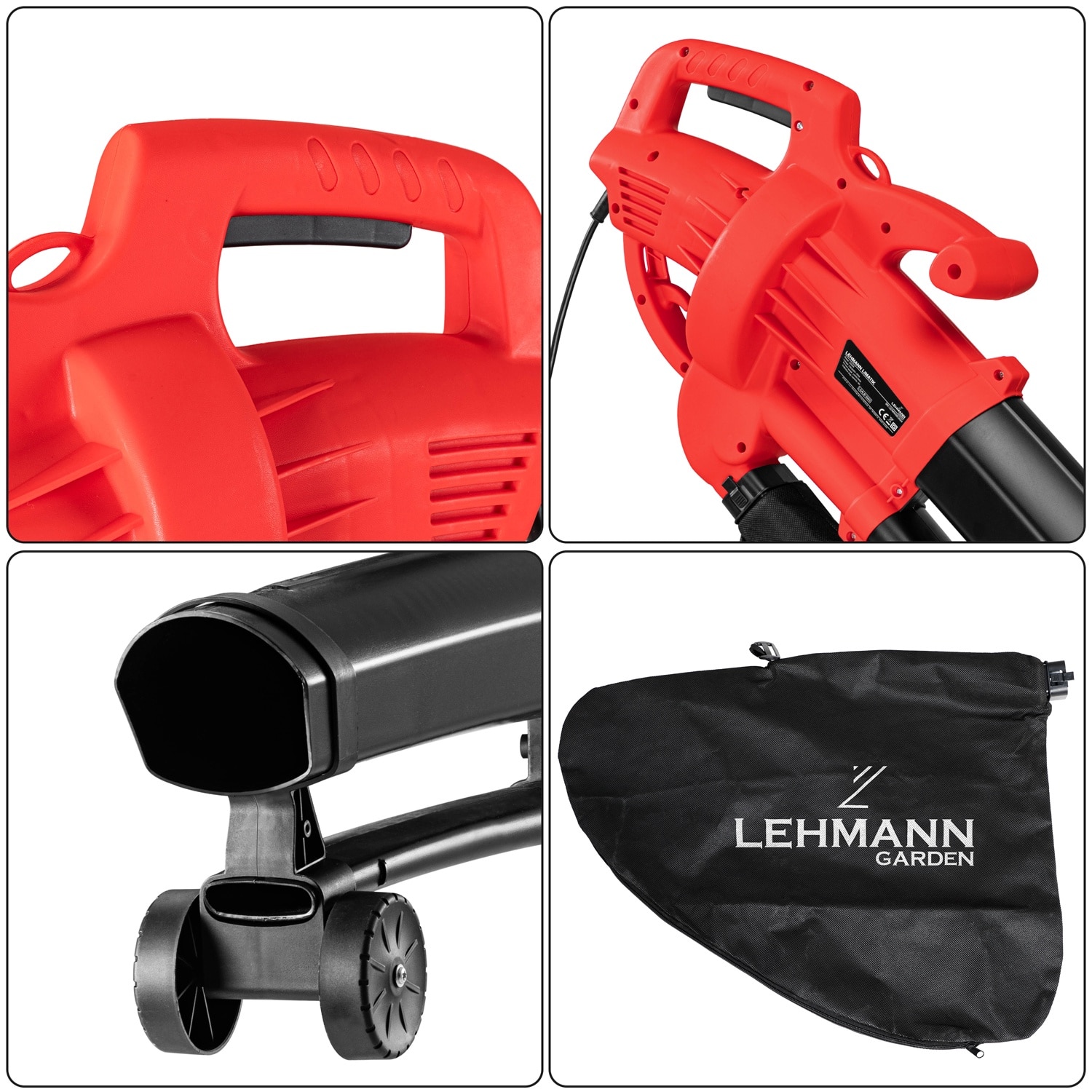 Légfúvó és porszívó levélaprítóval Lehmann Limatik, elektromos, 3000 W ...