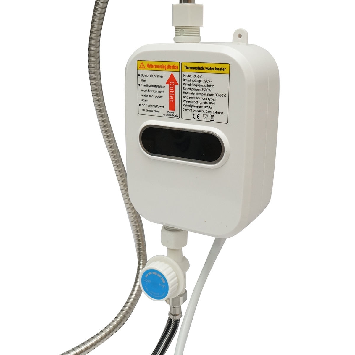Boiler electric instant pentru apa calda cu afisaj digital 220V, 3500W ...