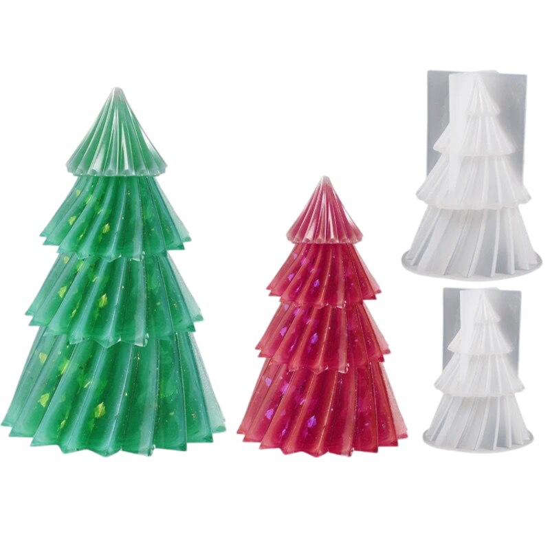 Matrita Silicon pentru lumanari decorative si sapun de Craciun model cu ...