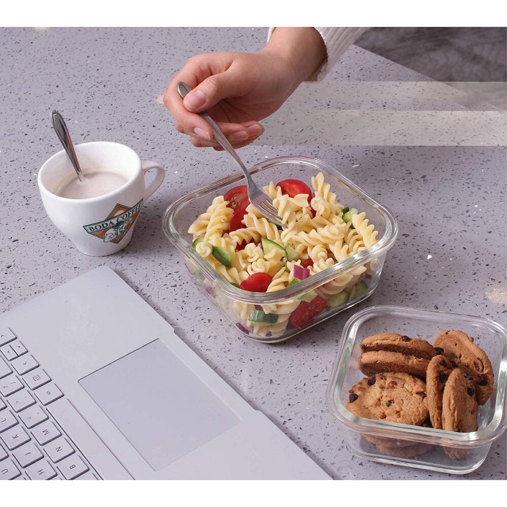 Set caserole compartimentate din sticla, 3 piese, 1200/800/320 ml ...