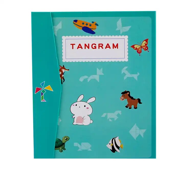 Carte Magnetica Tangram, Montessori, 3 ani+, E-Toy® - eMAG.ro