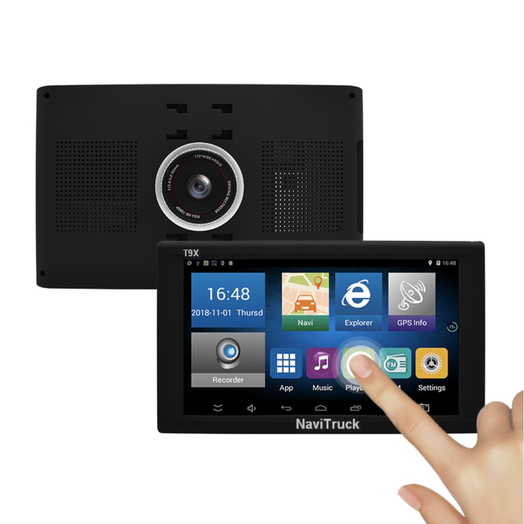 Sistem profesional de navigatie GPS Camioane, NaviTruck T9X, 16 GB, 9 ...