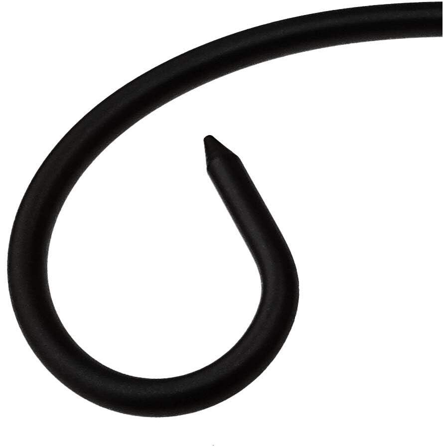 Carlig de perete din metal, Cozevdnt, 26x15.5x3cm, negru, pentru agata ...