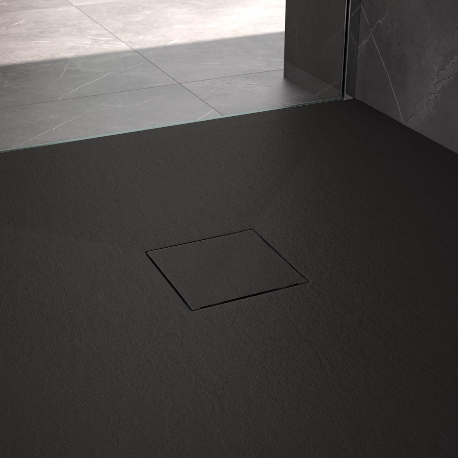 Cada de dus Rea Magnum, 120 x 80, Negru - eMAG.ro