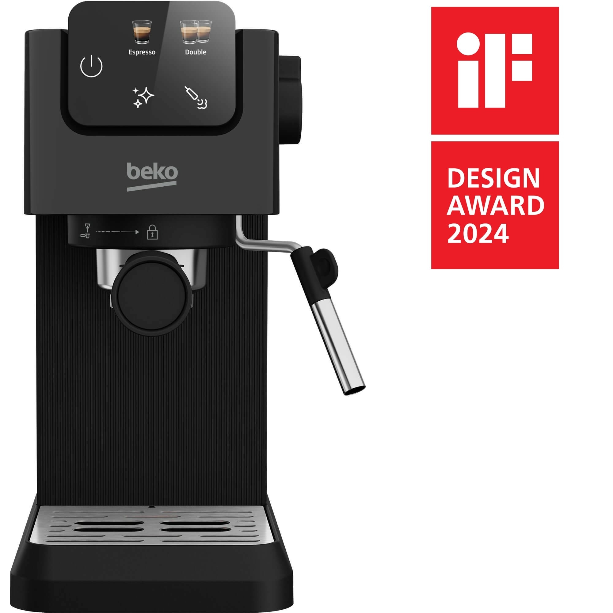 Espressor manual Beko CaffeExperto CEP5302B, 1628 W, Presiune 15 bar ...