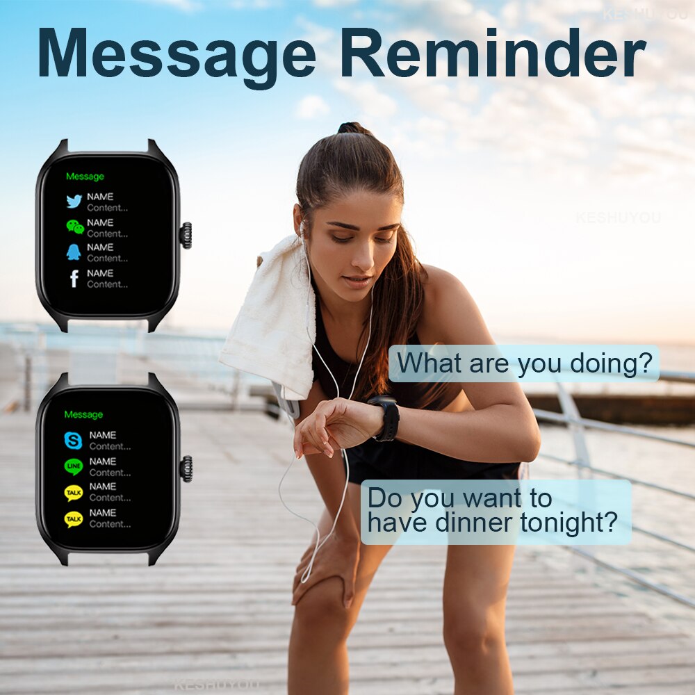 Ceas Smartwatch H9, Negru, Bluetooth 5.1, Compatibil Android & iOS ...