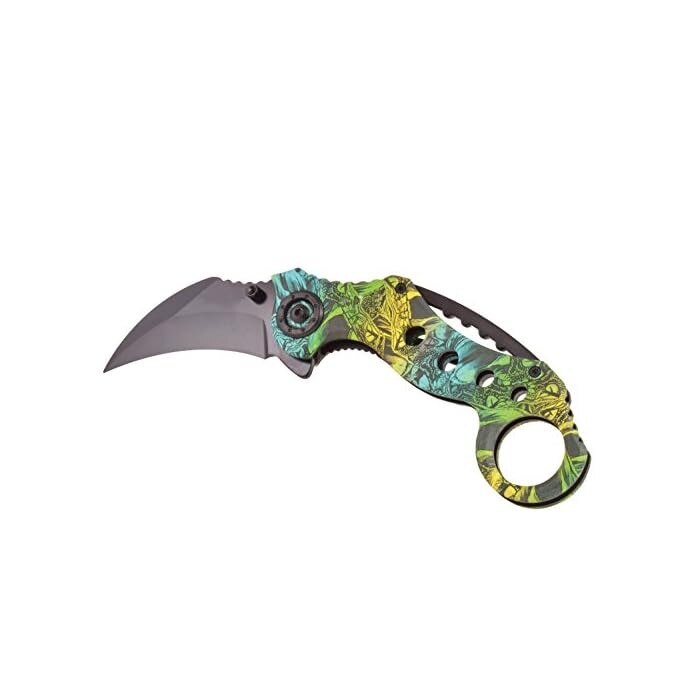 Briceag Karambit Columbia, Model Cap Sarpe, Deschidere Manuala ...