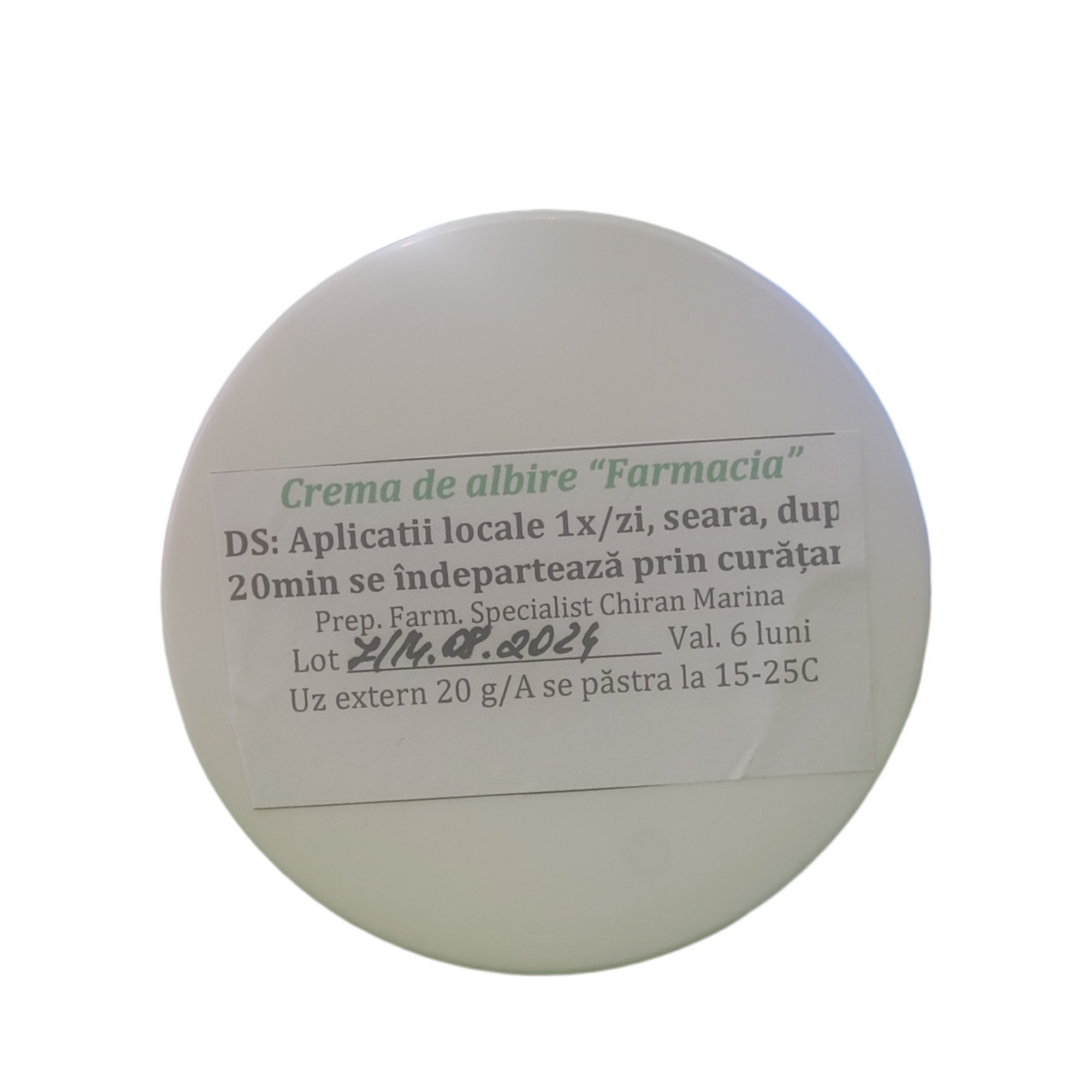 Crema de albire "Farmacia" 20g - eMAG.ro