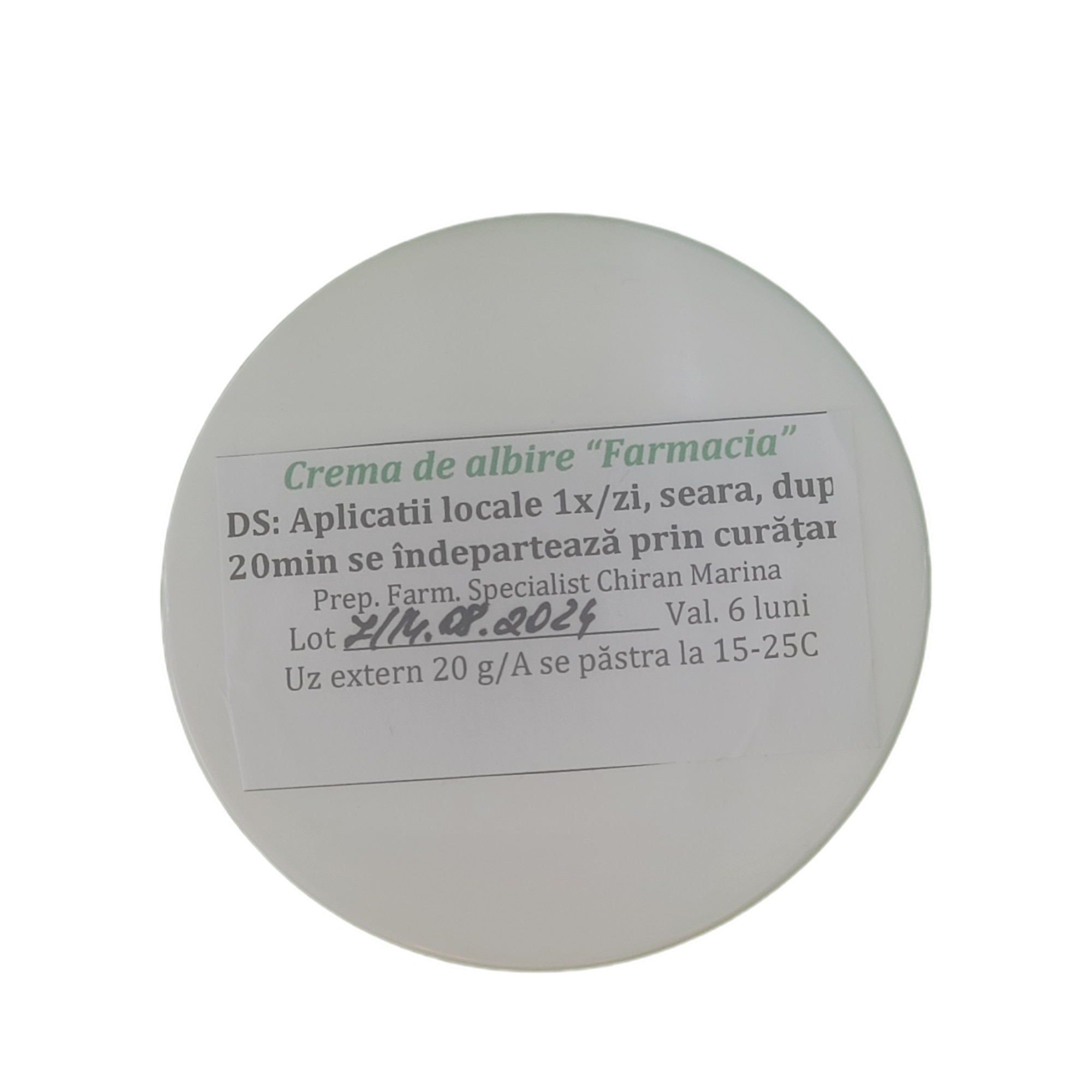 Crema de albire "Farmacia" 20g - eMAG.ro