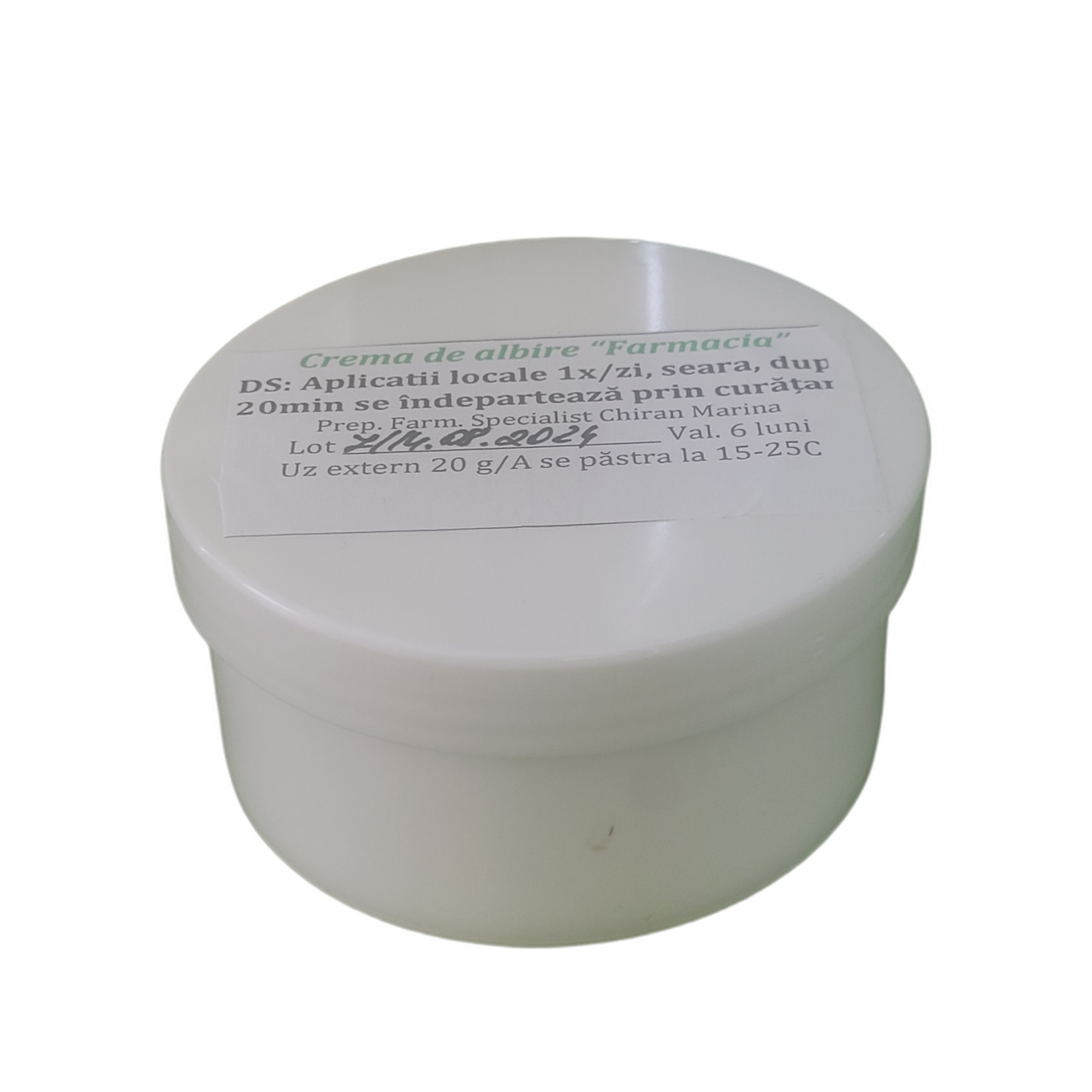 Crema de albire "Farmacia" 20g - eMAG.ro
