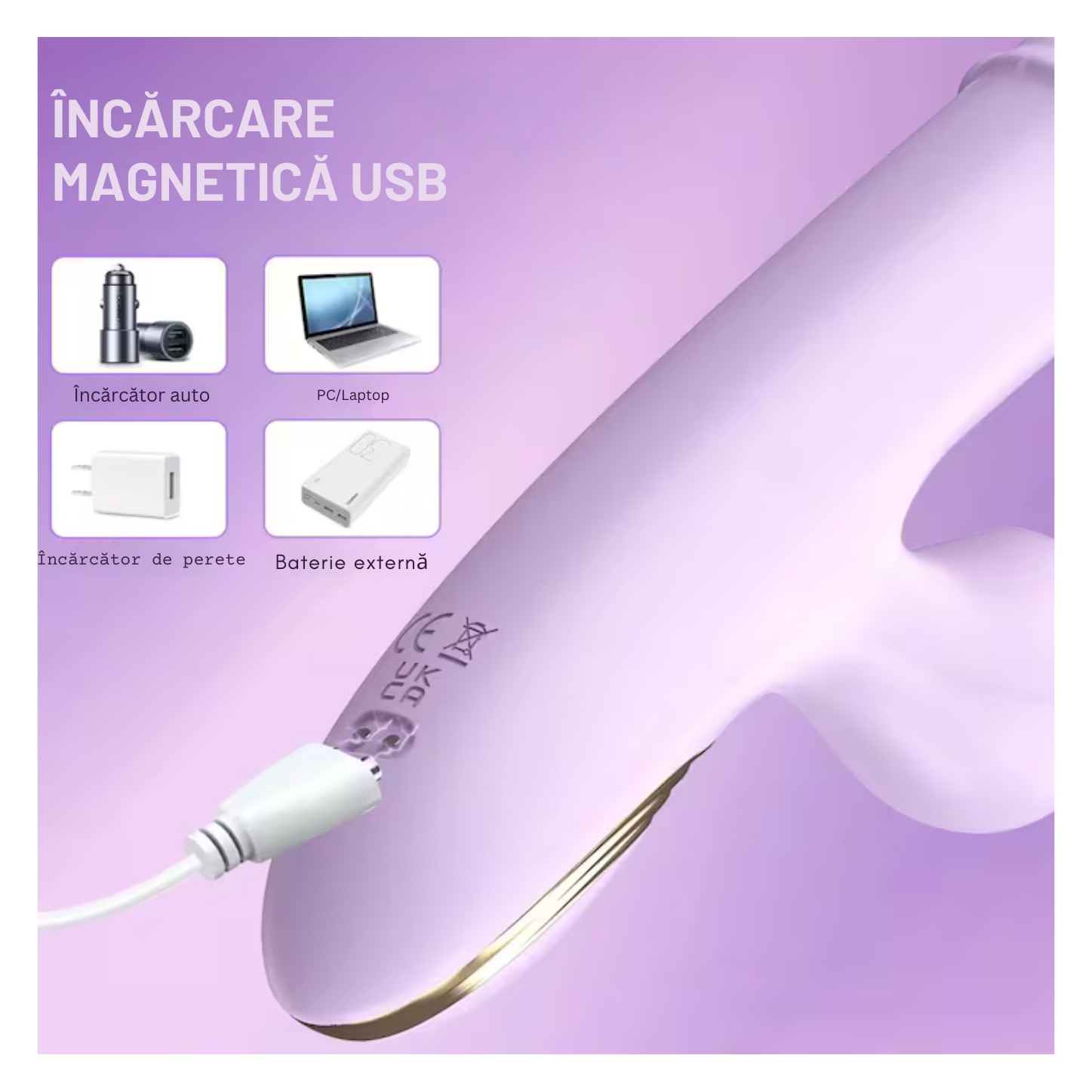 Vibrator (Dildo) de Inalta Performanta cu Aspiratie pentru Clitoris si Stimulare Duala, Creat ...