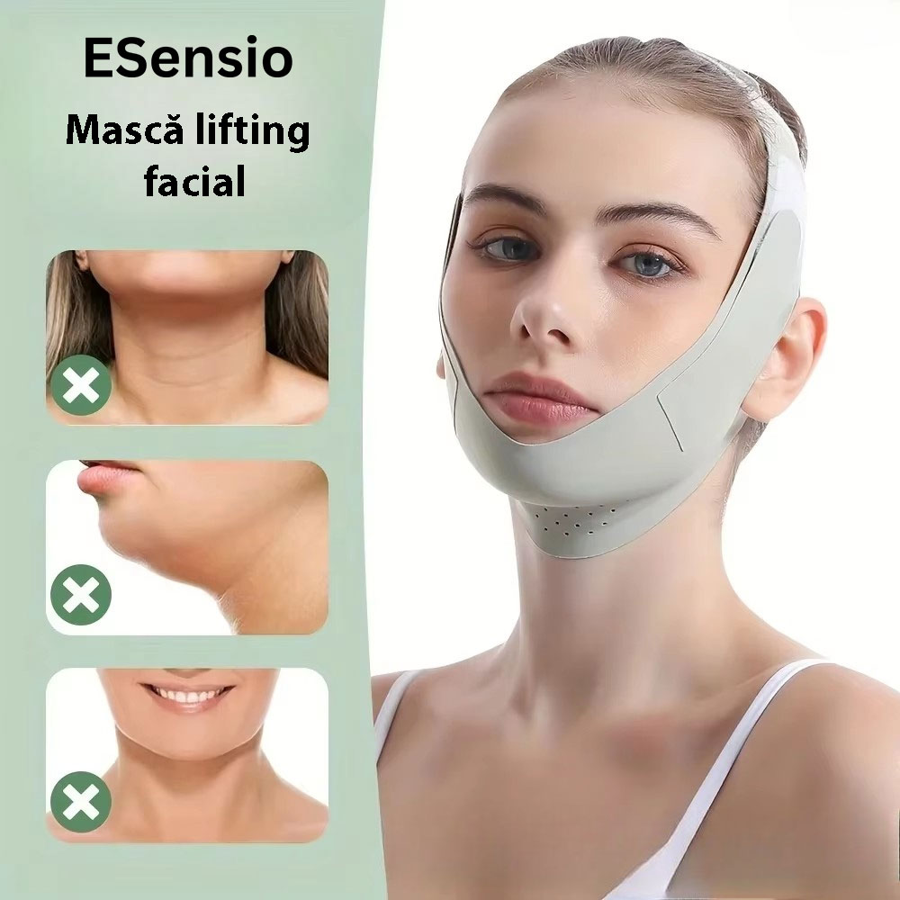 Masca lifting facial ESensio V-Neck Line pentru conturare fata, barbie ...