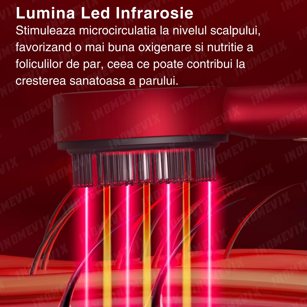 Perie par, Masaj scalp electrica INOMEVIX®, 3 moduri de masaj ...