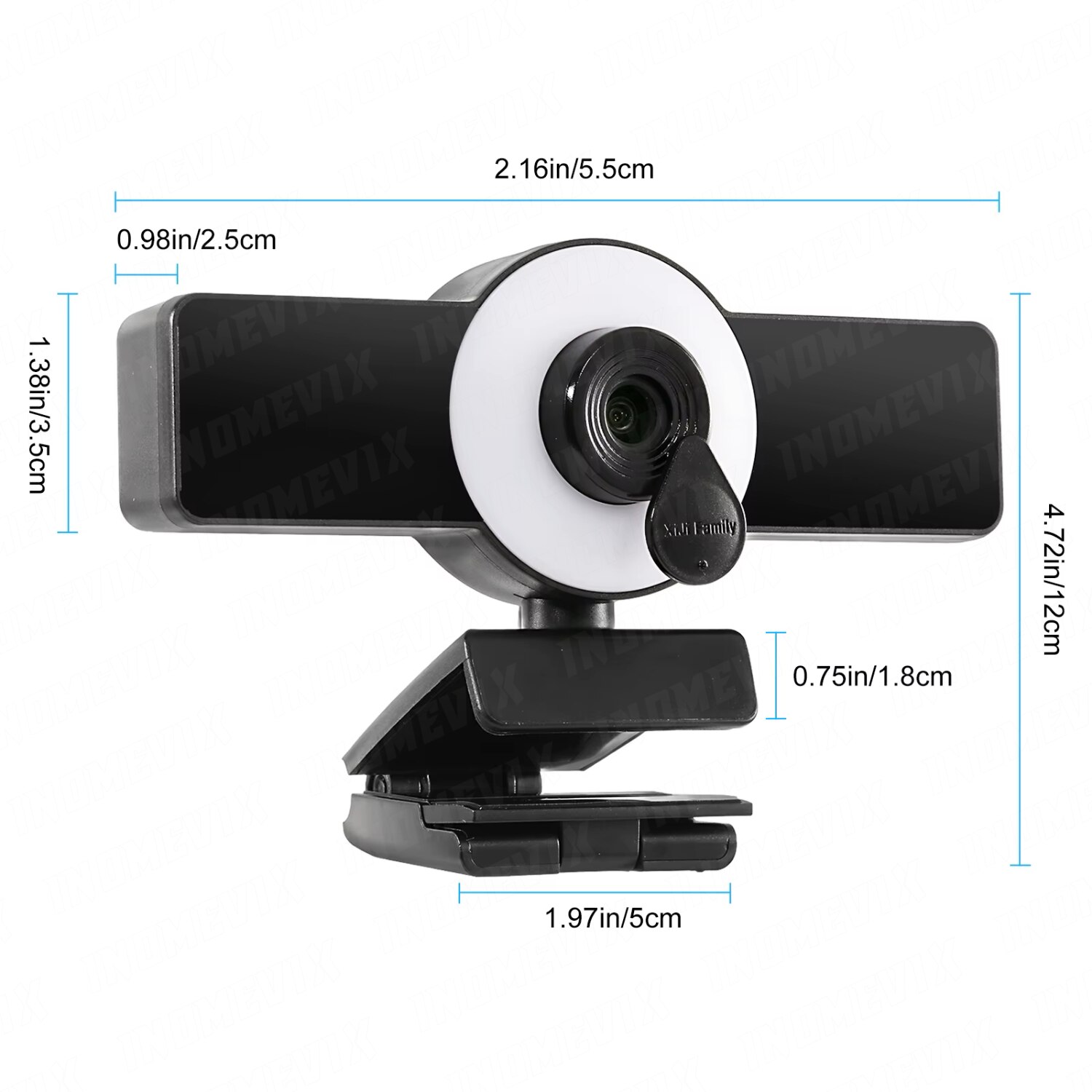 Camera Web INOMEVIX®, 4K Full HD, Webcam 8 MP, Microfon, Dual Stereo cu ...