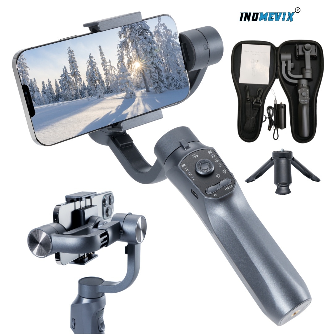 Stabilizator pentru telefon, INOMEVIX® F10 Pro Gimbal stabilizare foto ...