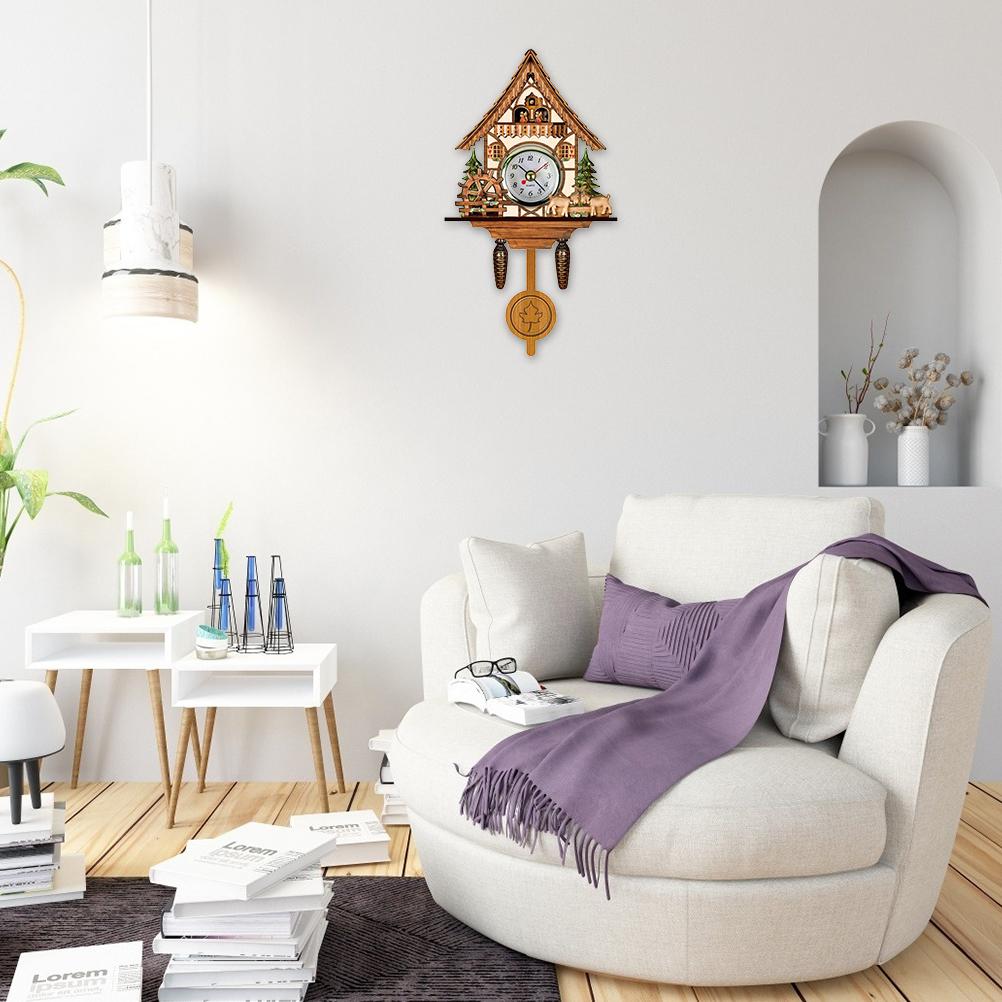 Ceas cu cuc din lemn, stil traditional, decor de perete - eMAG.ro