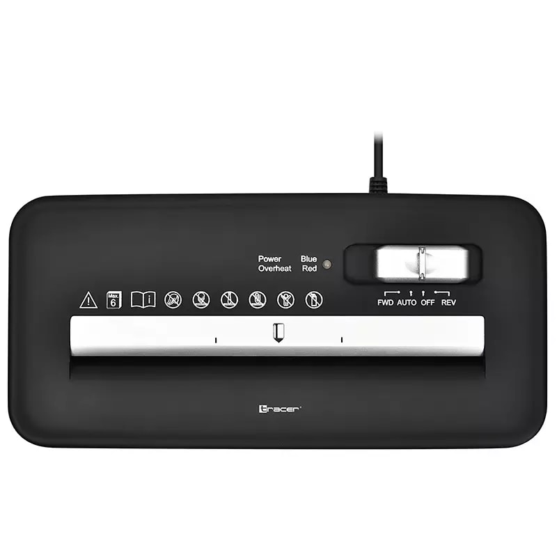 Distrugator documente, Tracer Edgy, 10 L, P-2, 6 mm, Taiere in banda ...