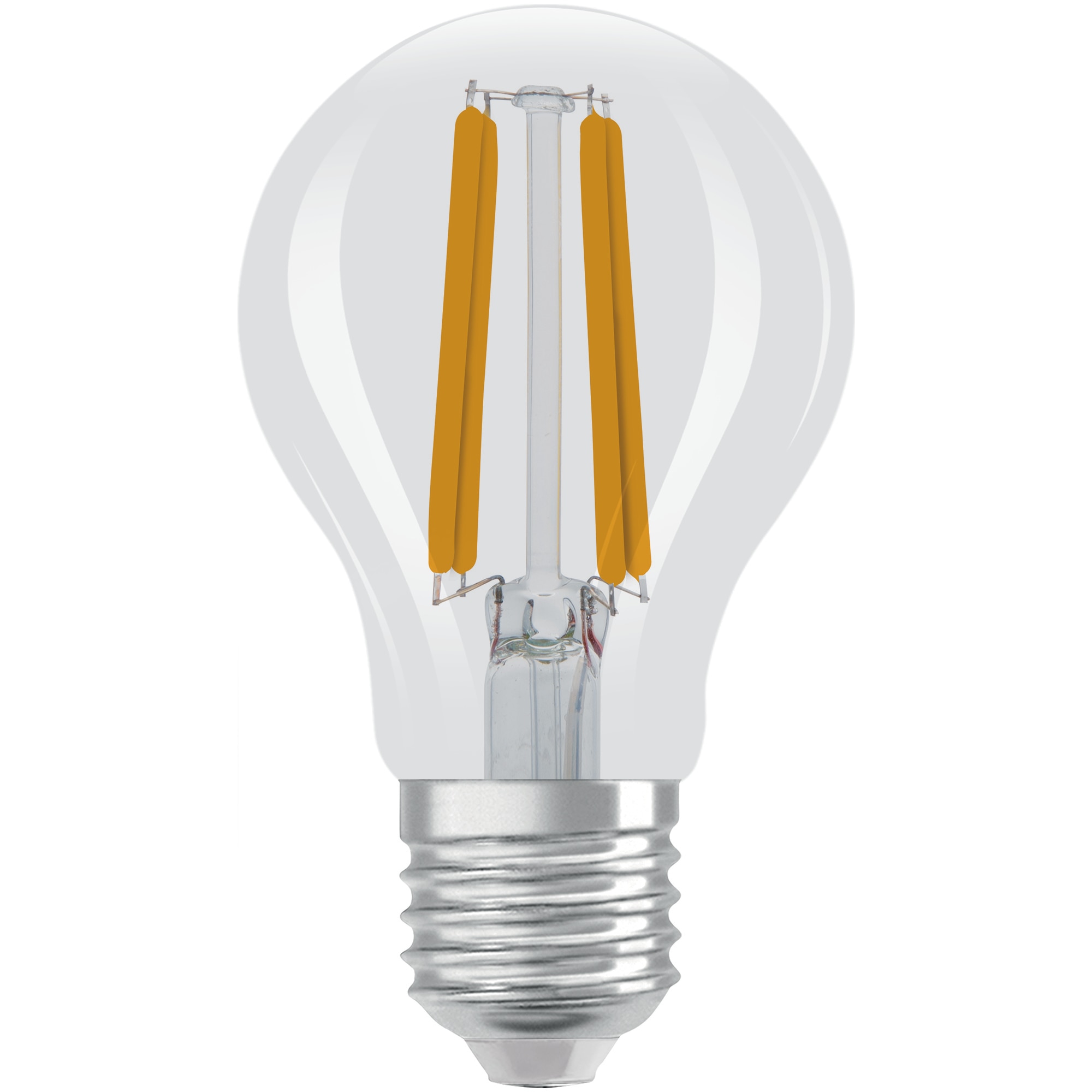 Set 2 becuri LED OSRAM filament, A75, E27, 5W (75W), 1055 lumeni, lumina neutra (4000K), clasa ...